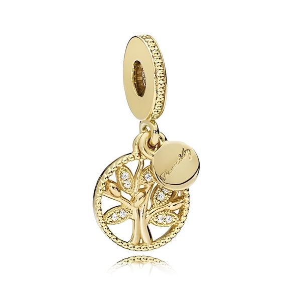 Linx | Jewelry | Gold Family Tree Dangle Charm | Poshmark